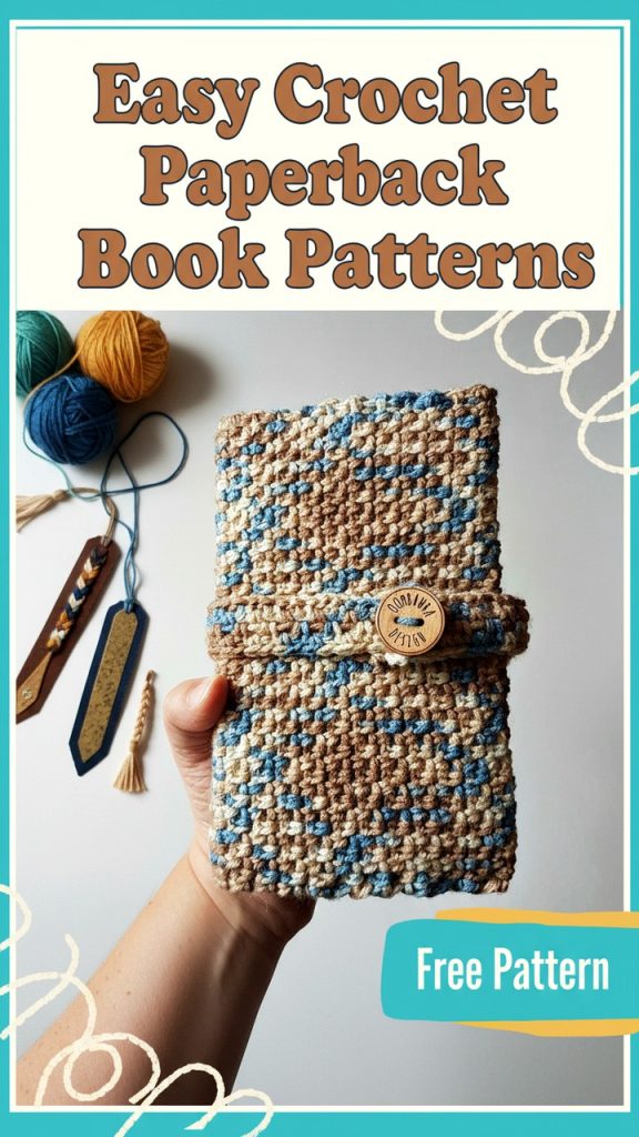 15 Crochet Book Covers Free Pattern - Crochet with Patterns