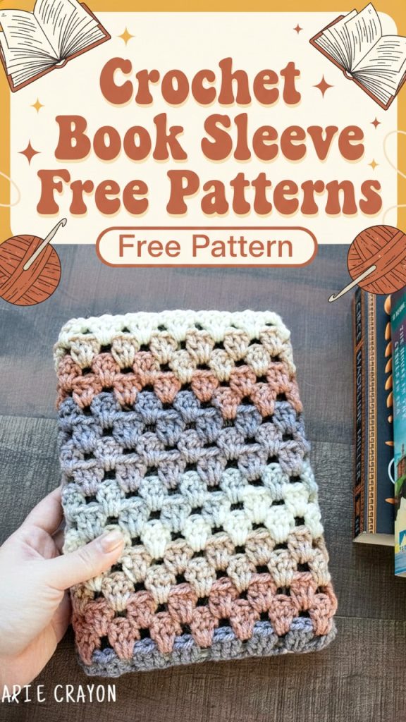 15 Crochet Book Covers Free Pattern - Crochet with Patterns