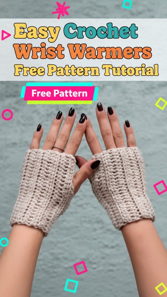 10 Free Crochet Arm Warmers Pattern Easy Fingerless Design - Crochet ...