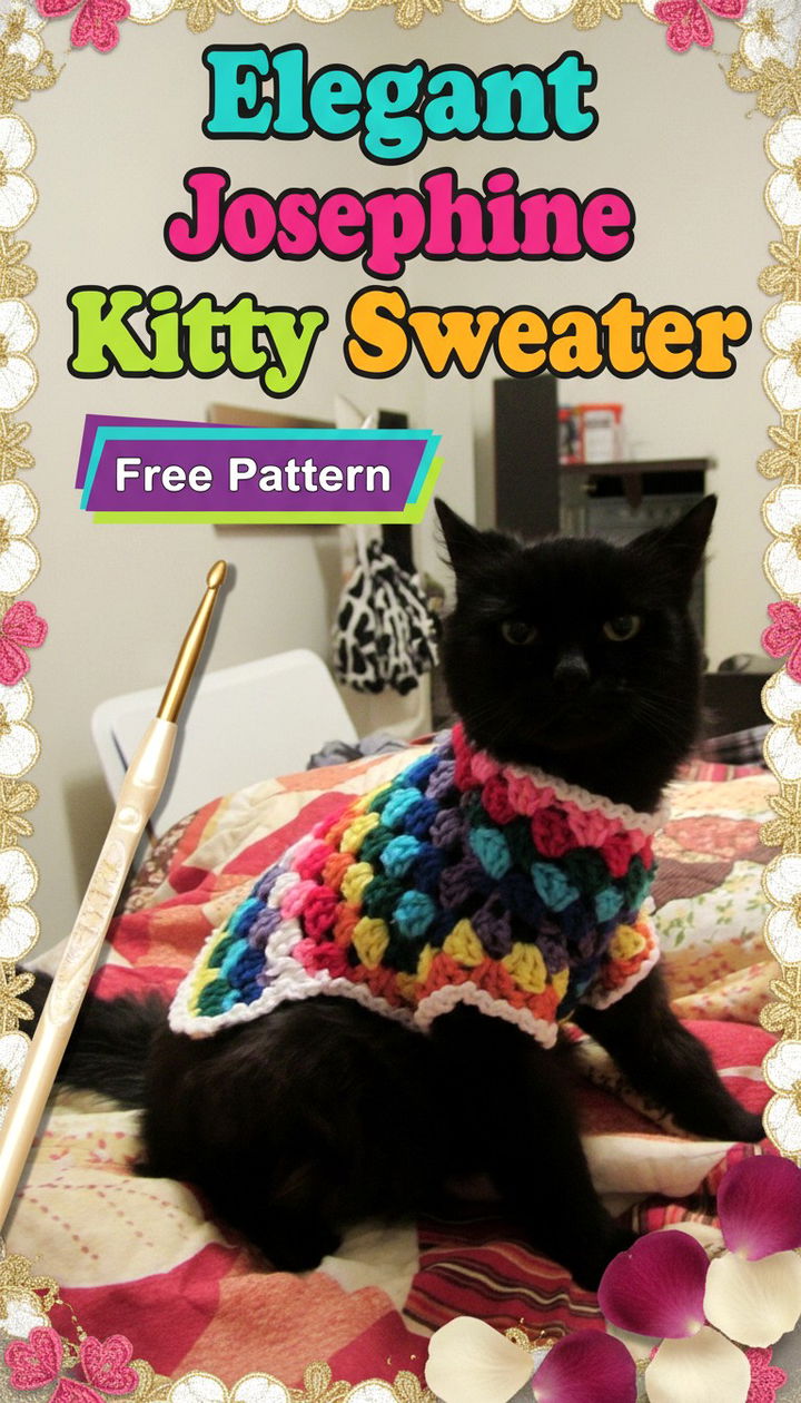 10 Easy Crochet Cat Sweater Pattern (Free & Beginner‑Friendly ...